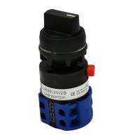 China Single Hole Installing LW26 20A with Composite Silver Contact 2 Pole 3 Position Rotary Cam Selector Switch IP53 for sale