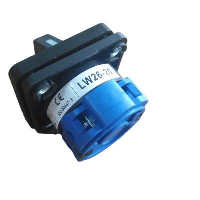 China 1 Pole 3 Position LW26 Series 20A Rotary Cam Changeover Switch Plastic Metal IP53 CE Certified 440V Screw Terminal Industrial for sale