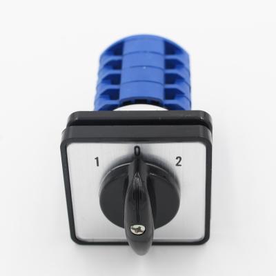 China LW26 Series 20A Rotary Cam Switch 4 Pole 3 Position Rotary Changeover Switch for sale