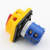 China LW26GS Series 20A Rotary Cam Switch 2 Pole 2 Position Changeover Switch for Power Cutting Applications for sale