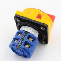 China LW26GS Series 20A Rotary Cam Switch 2 Pole 2 Position Changeover Switch for Power Cutting Applications for sale