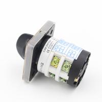 China LW31 Series 20A Cam Switch Rotary Industrial Changeover Switch for 2 Pole 3 Position 1-0-2 Made of Metal and Plastic for sale
