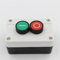 China IP54 Waterproof Button Box 240V 10A Momentary Push Button Switch XAL B213 with 2 Spring Return 1NO 1NC for sale