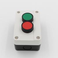 China 2 Button Waterproof Brass Plastic Push Button Switch Box XAL-B213 10A IP53 for Silver Contacts 1NO1NC Home Appliance Flat for sale