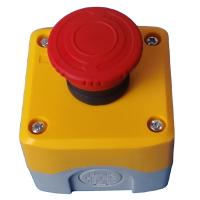 China 22mm IP65 Emergency Stop Switch with Waterproof Plastic Box XAL D174 for sale