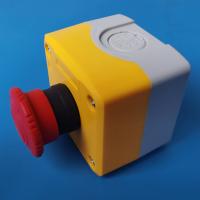 China 22mm IP65 Emergency Stop Switch with Waterproof Plastic Box XAL D174 for sale