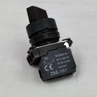 China 22mm 2 Position Selector Switch with Spring Return XB5 AD41 1NO Push Button Switch Brass Plastic Metal Material 10A Max. Current for sale