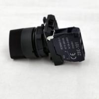 China 22mm 2 Position Selector Switch with Spring Return XB5 AD41 1NO Push Button Switch Brass Plastic Metal Material 10A Max. Current for sale