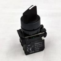China 22mm Brass Plastic Metal 2 Position Selector Push Button Switch with Latching XB5 AD25 1NO1NC 10A Max Current Zinc Alloy for sale