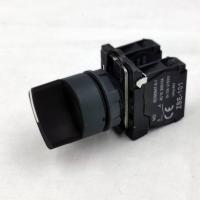 China 22mm Brass Plastic Metal 2 Position Selector Push Button Switch with Latching XB5 AD25 1NO1NC 10A Max Current Zinc Alloy for sale