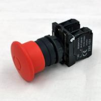 China 22mm Emergency Stop Mushroom Push Button Switch Brass ABS Red Pusher Push Pull 40mm XB5-AT45 1NO1NC 10A IP40 Industrial Control for sale