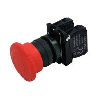 China Emergency Stop and Shutdown Mushroom Push Button Switch XB5 Series 22mm Pusher 40mm with Red XB5 AS545 with 1NO1NC IP65 240V 10A for sale
