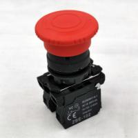 China Emergency Stop and Shutdown Mushroom Push Button Switch XB5 Series 22mm Pusher 40mm with Red XB5 AS545 with 1NO1NC IP65 240V 10A for sale