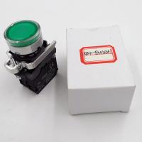 China 22mm Momentary Flat Type LED Push Button Switch XB4-BW3361 1NO/1NC Combination Brass Metal Plastic Max. 10A Current for sale