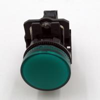 China XB5 Series 24V DC Signal Indicator LED Pilot Light with 22mm Push Button Switch Max 10A Current Made of Plastic Metal-XB5 Av63 for sale