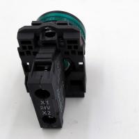 China XB5 Series 24V DC Signal Indicator LED Pilot Light with 22mm Push Button Switch Max 10A Current Made of Plastic Metal-XB5 Av63 for sale