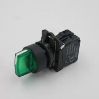 China 22mm LED 3-Position Push Button Switch with 2NO Combination IP65 Rated Plastic Brass Material Max 10A Current Model XB5 AK133M1 for sale