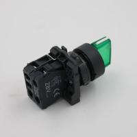 China 22mm LED 3-Position Push Button Switch with 2NO Combination IP65 Rated Plastic Brass Material Max 10A Current Model XB5 AK133M1 for sale