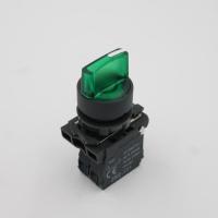 China 22mm LED 3-Position Push Button Switch with 2NO Combination IP65 Rated Plastic Brass Material Max 10A Current Model XB5 AK133M1 for sale