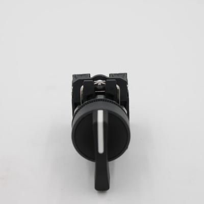 China High Quality 3 Position Rotary Selector Switch 2NO Contacts 22mm Panel Mounting Brass Silver XB5 AJ33 10A IP53 for sale