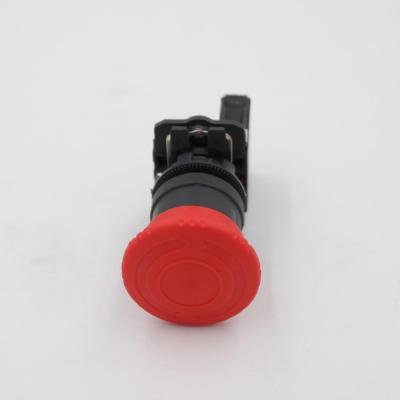 China XB5 Series 22mm Self-Locking Emergency Mushroom Push Button Switch Flat Head Shape with 1NO1NC Combination-XB5-AS542 for sale