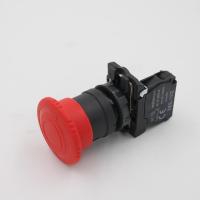 China XB5 Series 22mm Self-Locking Emergency Mushroom Push Button Switch Flat Head Shape with 1NO1NC Combination-XB5-AS542 for sale
