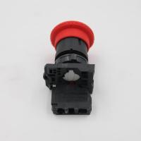 China XB5 Series 22mm Self-Locking Emergency Mushroom Push Button Switch Flat Head Shape with 1NO1NC Combination-XB5-AS542 for sale