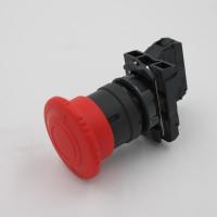 China XB5 Series 22mm Self-Locking Emergency Mushroom Push Button Switch Flat Head Shape with 1NO1NC Combination-XB5-AS542 for sale