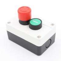 China Mushroom Push Button Switch Control Box XAL-B273 Waterproof On/Off Control Station Box Max. Current 10A for sale