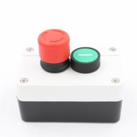 China Mushroom Push Button Switch Control Box XAL-B273 Waterproof On/Off Control Station Box Max. Current 10A for sale