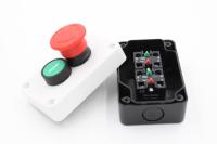 China 22mm Push Button Switch Cover XAL-B274 with Waterproof Small Push Button Latching Switch 10A Max. Current On/Off Usage for sale