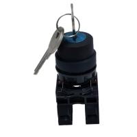 China 22mm Key Push Button Switch with 3 Position Latching 2NC and Key Lock Selector Switch XB5 AG33 10A Max. Current for sale