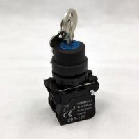 China 22mm Key Push Button Switch with 2 Position Latching 1NO Key-Lock Selector Switch XB5 AG41 10A Max. Current for sale