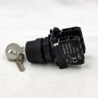 China 22mm Key Push Button Switch with 2 Position Latching 1NO Key-Lock Selector Switch XB5 AG41 10A Max. Current for sale