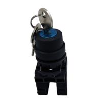 China 22mm Key Push Button Switch with 3 Position Stay Put Key Lock Selector Switch XB5 AG53  2no for sale