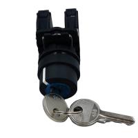 China 22mm Key Push Button Switch with 3 Position Stay Put Key Lock Selector Switch XB5 AG53  2no for sale