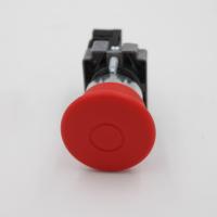 China 22mm Emergency Mushroom Push Button Switch XB2-BT42 with Lockout 10A Max. Current for sale