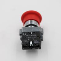 China 22mm Emergency Mushroom Push Button Switch XB2-BT42 with Lockout 10A Max. Current for sale