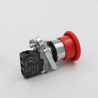 China Emergency Push Button Switch XB4 BC42 Mushroom Head Design with 10A Max. Current for sale