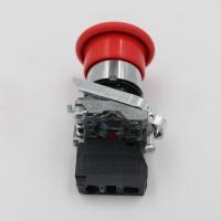 China Emergency Push Button Switch XB4 BC42 Mushroom Head Design with 10A Max. Current for sale