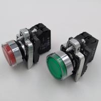 China XB4-BW3462 Momentary 1NC LED Push Button Switch with 22mm Illuminated Red Button IP40 Screw Terminal Max Current 10A for sale