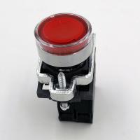 China XB4-BW3462 Momentary 1NC LED Push Button Switch with 22mm Illuminated Red Button IP40 Screw Terminal Max Current 10A for sale