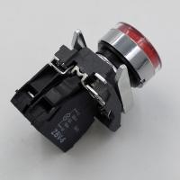 China XB4-BW3462 Momentary 1NC LED Push Button Switch with 22mm Illuminated Red Button IP40 Screw Terminal Max Current 10A for sale