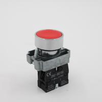 China 22mm XB2-BA42 Momentary Push Button Switch 24V/380V with 1NC Red Color Max. 10A Current Brass Composite Silver Contact for sale