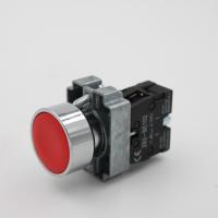 China 22mm XB2-BA42 Momentary Push Button Switch 24V/380V with 1NC Red Color Max. 10A Current Brass Composite Silver Contact for sale