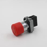 China 30mm Emergency Push Button Switch XB2-BS442 with 10A Max. Current Featuring an Emergency Mushroom Push Button Switch for sale