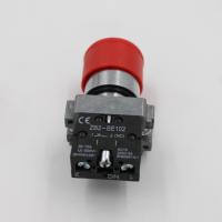 China 30mm Emergency Push Button Switch XB2-BS442 with 10A Max. Current Featuring an Emergency Mushroom Push Button Switch for sale