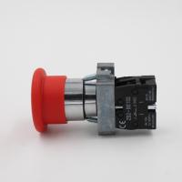 China 22mm Emergency Mushroom Push Button Switch XB2-BT42 with Lockout 10A Max. Current for sale