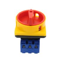 China AC 4-Pole Isolator Cam Switch LW30 3P 25A Single Hole Installation On-Off Handle for Main Switch Operation Rotary Switches for sale