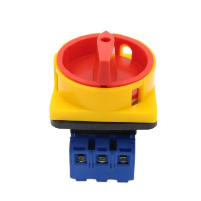 China AC 4-Pole Isolator Cam Switch LW30 3P 25A Single Hole Installation On-Off Handle for Main Switch Operation Rotary Switches for sale